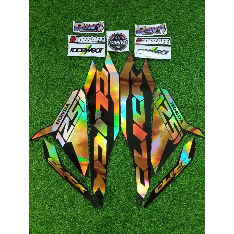 HONDA CLICK 125 V.1 STOCK SIZE DECAL | Shopee Philippines