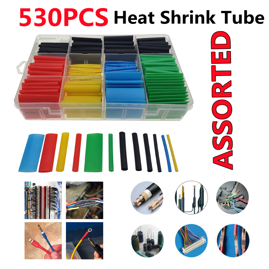 530/328/164PCS Heat Shrink Tubing Tube Tubing Insulation Isolation Set ...
