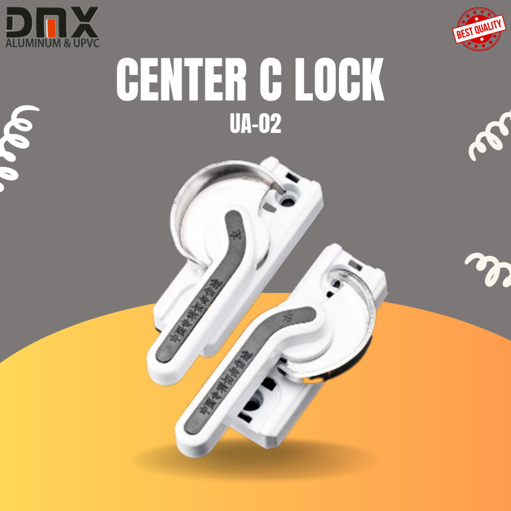 DMX Center C Lock for UPVC Sliding window White Left and Right UA-02 ...
