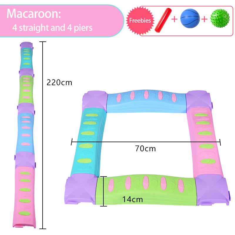 Balance Beam Gymnastics Obstacle Toys Course for Kids Interlocking ...