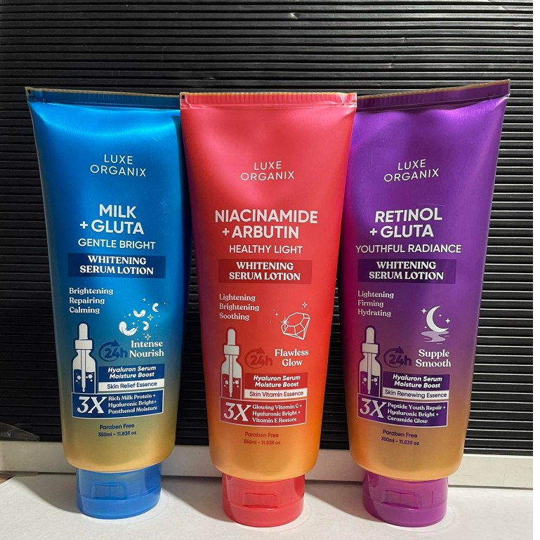 Luxe Organix Whitening Serum Lotion 350ml in 3 Variant, Niacinamide ...