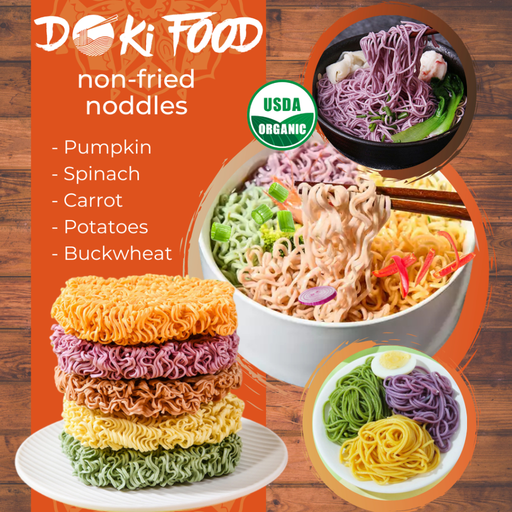 Doki veggie noddles non fried noddles for eating clean instant noodles ...