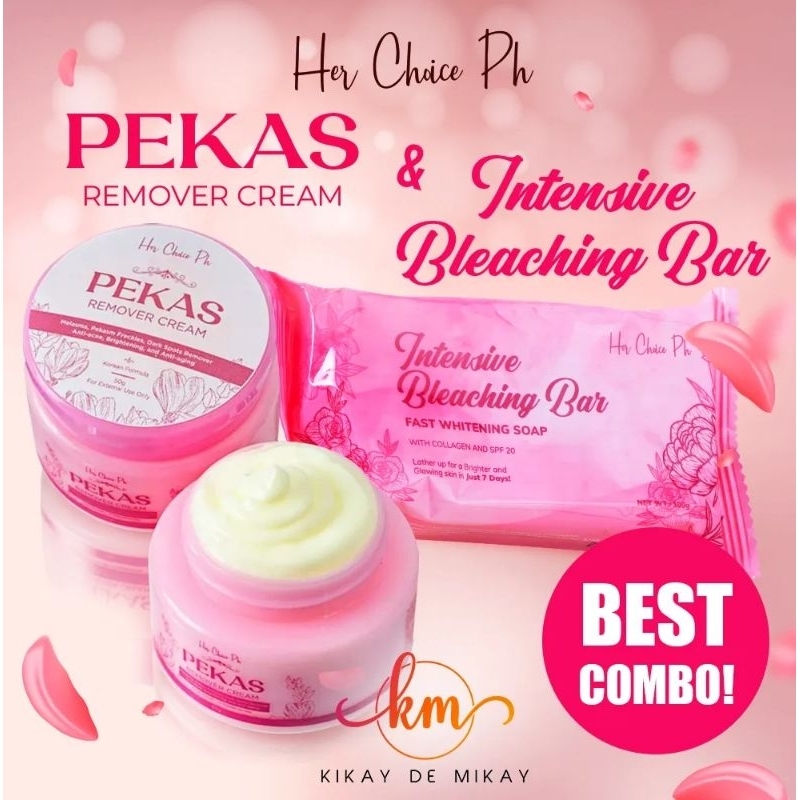 HER CHOICE PH IBB AND PEKAS REMOVER CREAM Face Body Whitening Soap ...