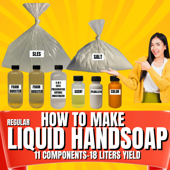 DIY LIQUID HANDSOAP KIT 18L YIELD FREE BUBBLE ENHANCER | Shopee Philippines