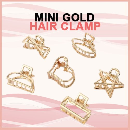1 PC Mini Hair Clip Claw Gold Minimalist Design Hair Accessories Hair ...