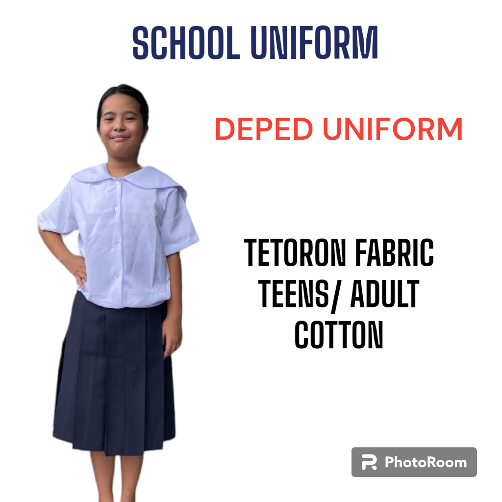 SCHOOL UNIFORMS BLOUSE AND SKIRT FOR GIRL KIDS | Shopee Philippines