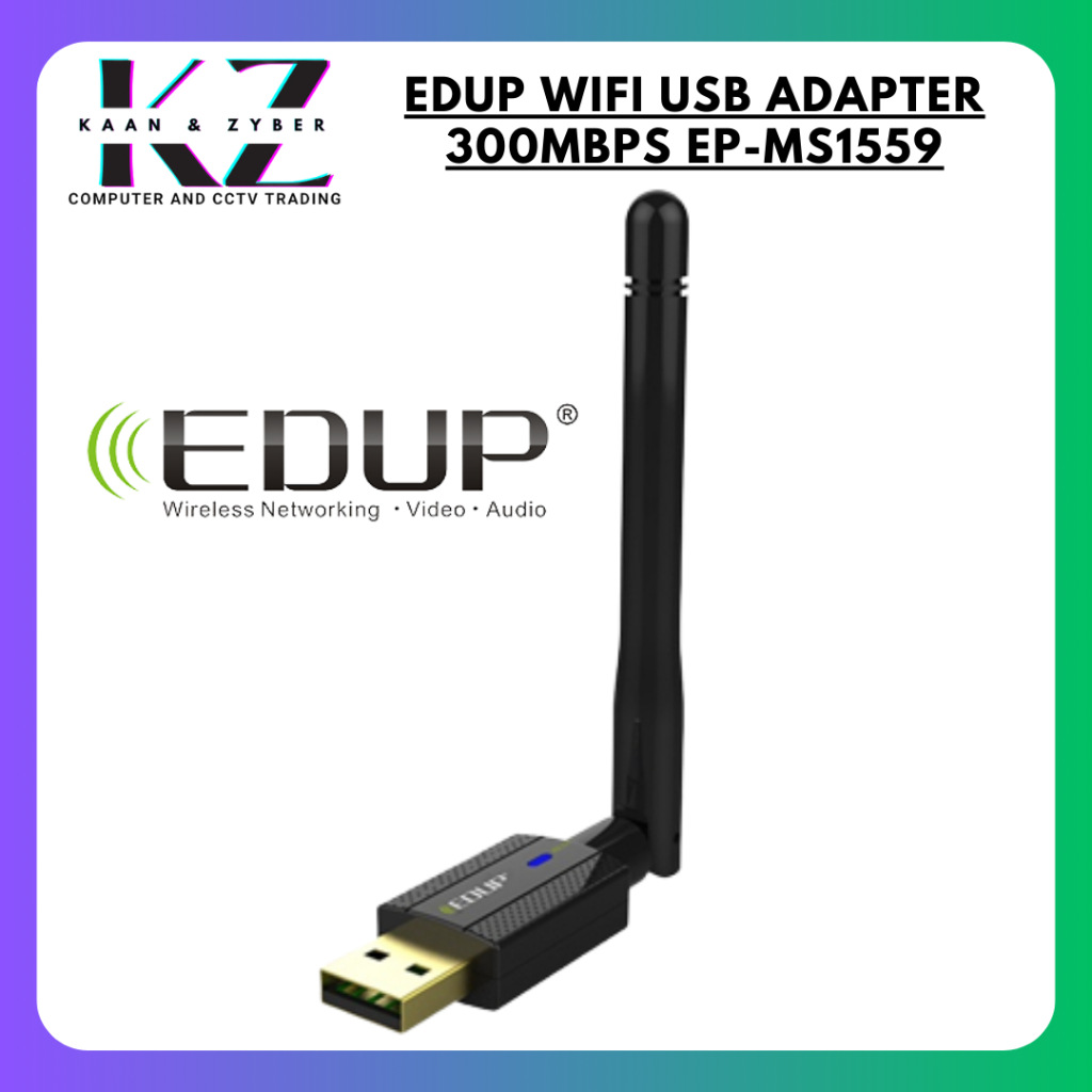 EDUP WIFI USB ADAPTER 300Mbps ep-ms1559 | Shopee Philippines