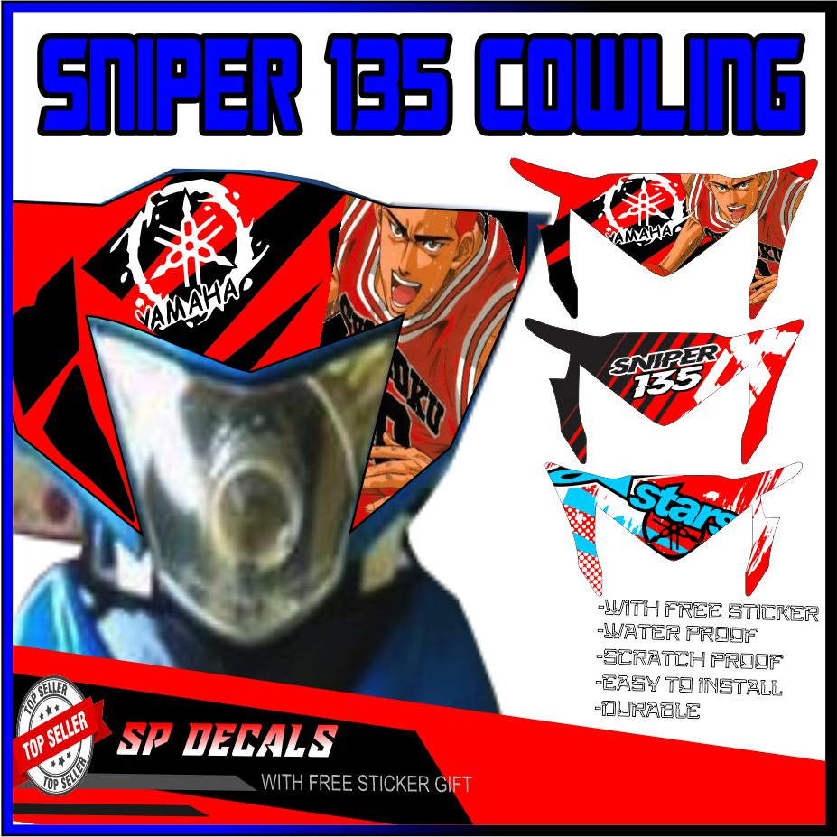 SNIPER MX 135 Yamaha COWLING STICKER DECALS Durable and High quality ...