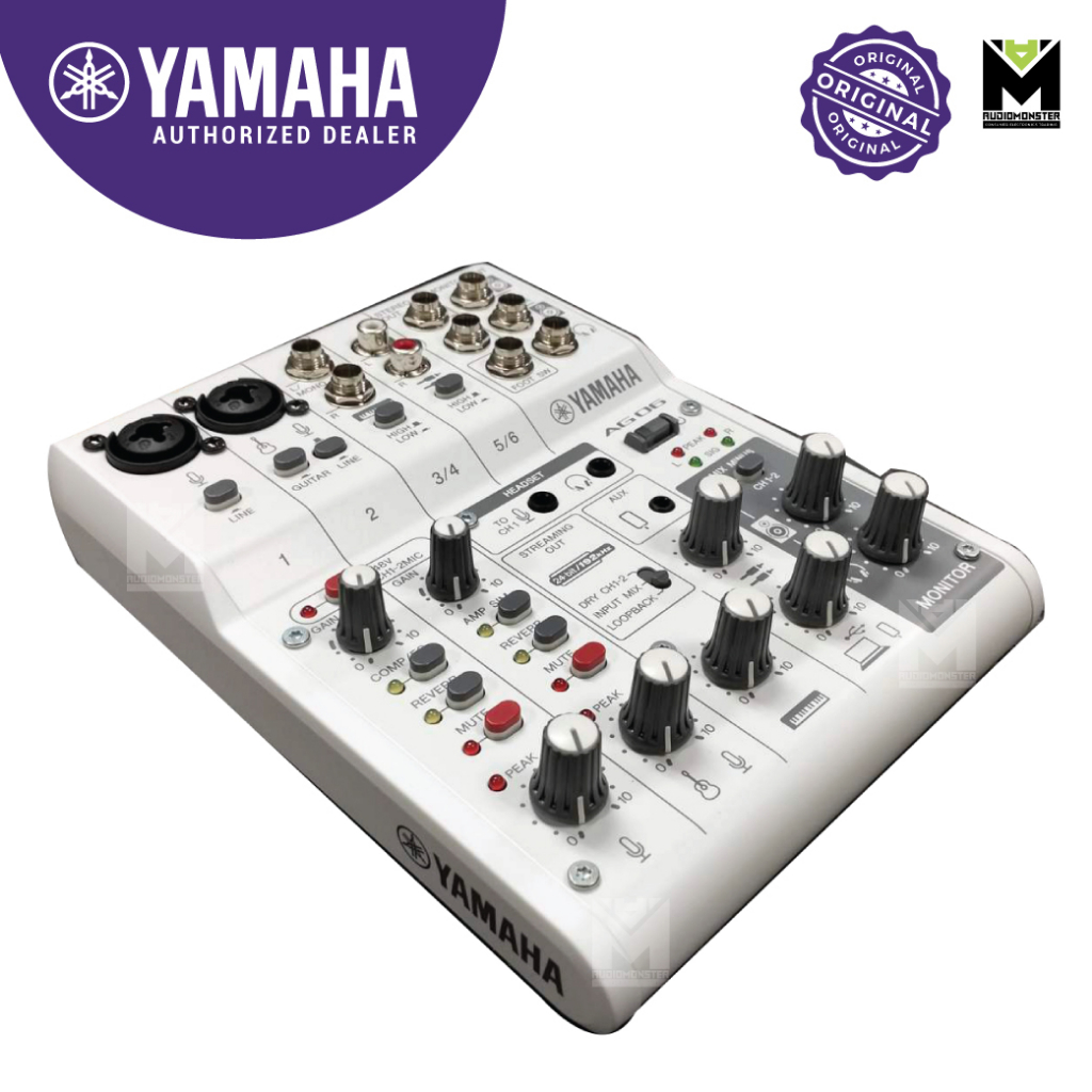Original Yamaha AG06 MK2 6-channel mixer with USB audio interface ...