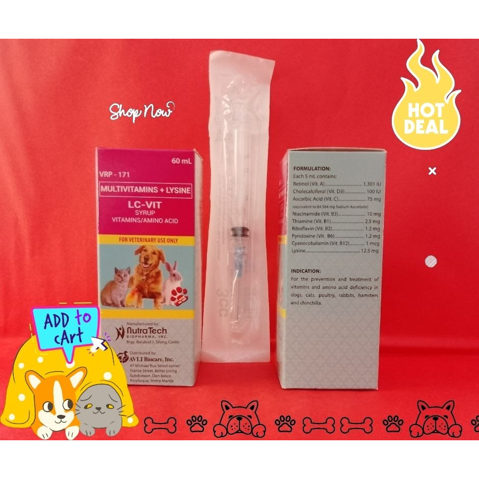 LC Vit Mutivitamins Syrup 60 ml with 1 FREE SYRINGE | Shopee Philippines