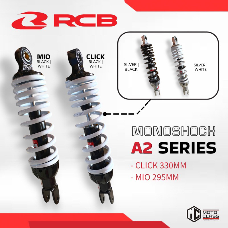 RACING BOY SHOCK A2 SERIES MIO 295mm || CLICK 330mm | Shopee Philippines