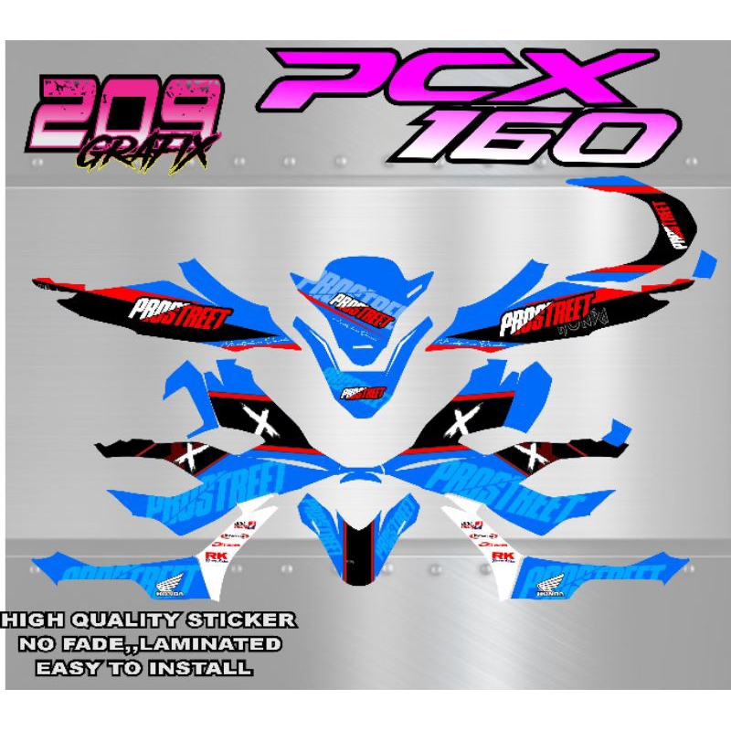 Honda Pcx 160 decals sticker, Laminated | Shopee Philippines