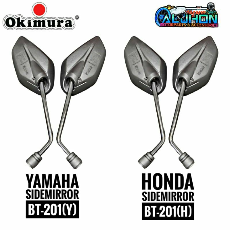 OKIMURA SIDE MIRROR SET DAHON TYPE BT-201 10mm Yamaha or Honda | Shopee ...