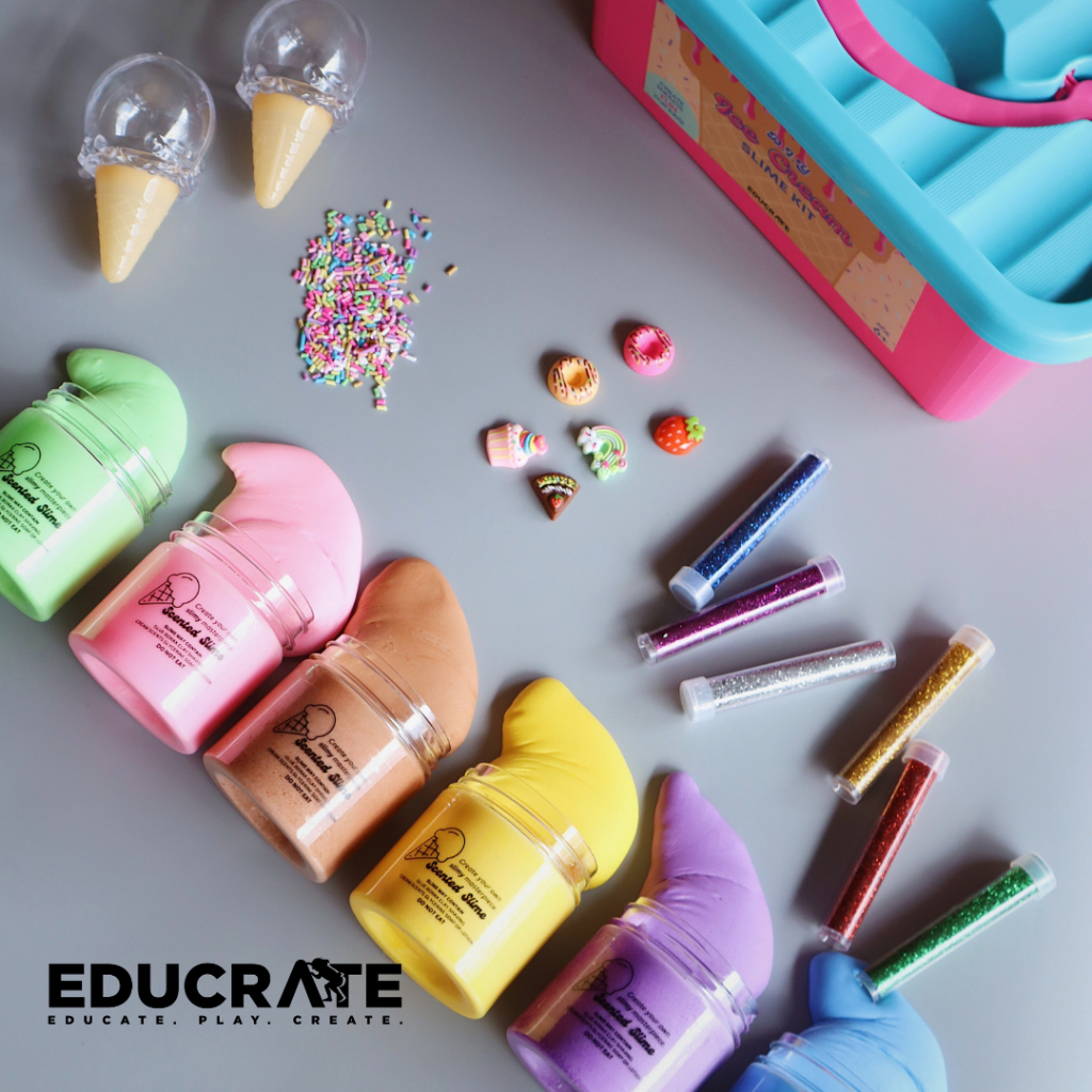 educratePH DIY Ice cream slime kit / sensory play dessert | Shopee ...