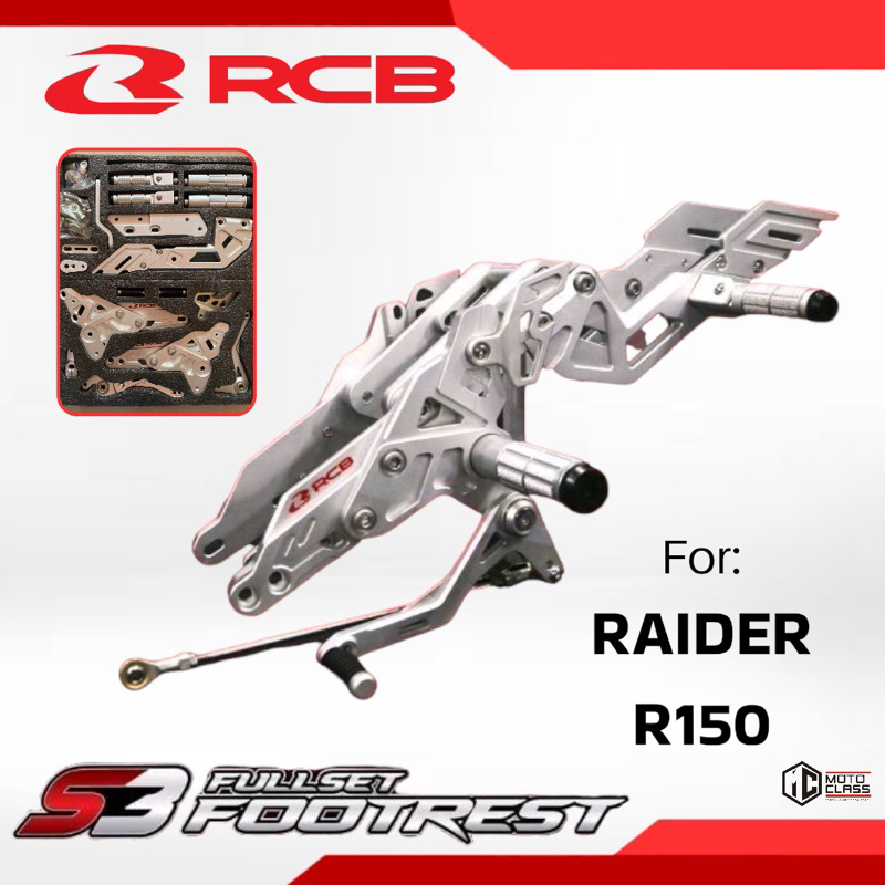 RB FOOTREST FULLSET RAIDER R150 S3 [3796] | Shopee Philippines