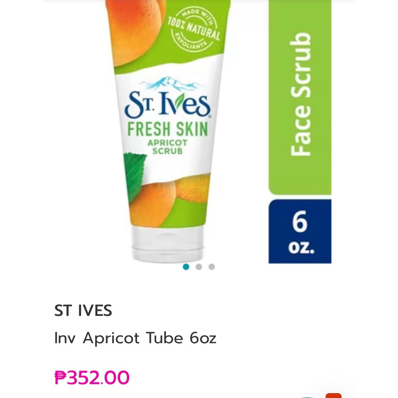 ST IVES fresh skin Apricot Tube 6oz | Shopee Philippines