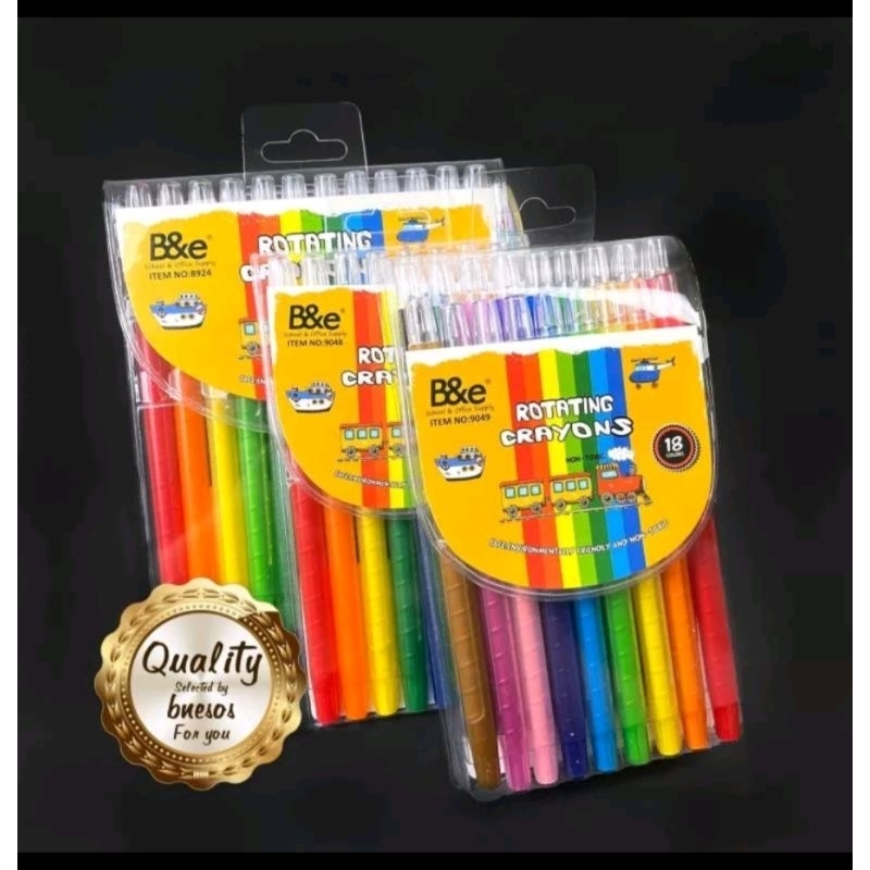 Rotating Crayons 8,12,18colors | Shopee Philippines