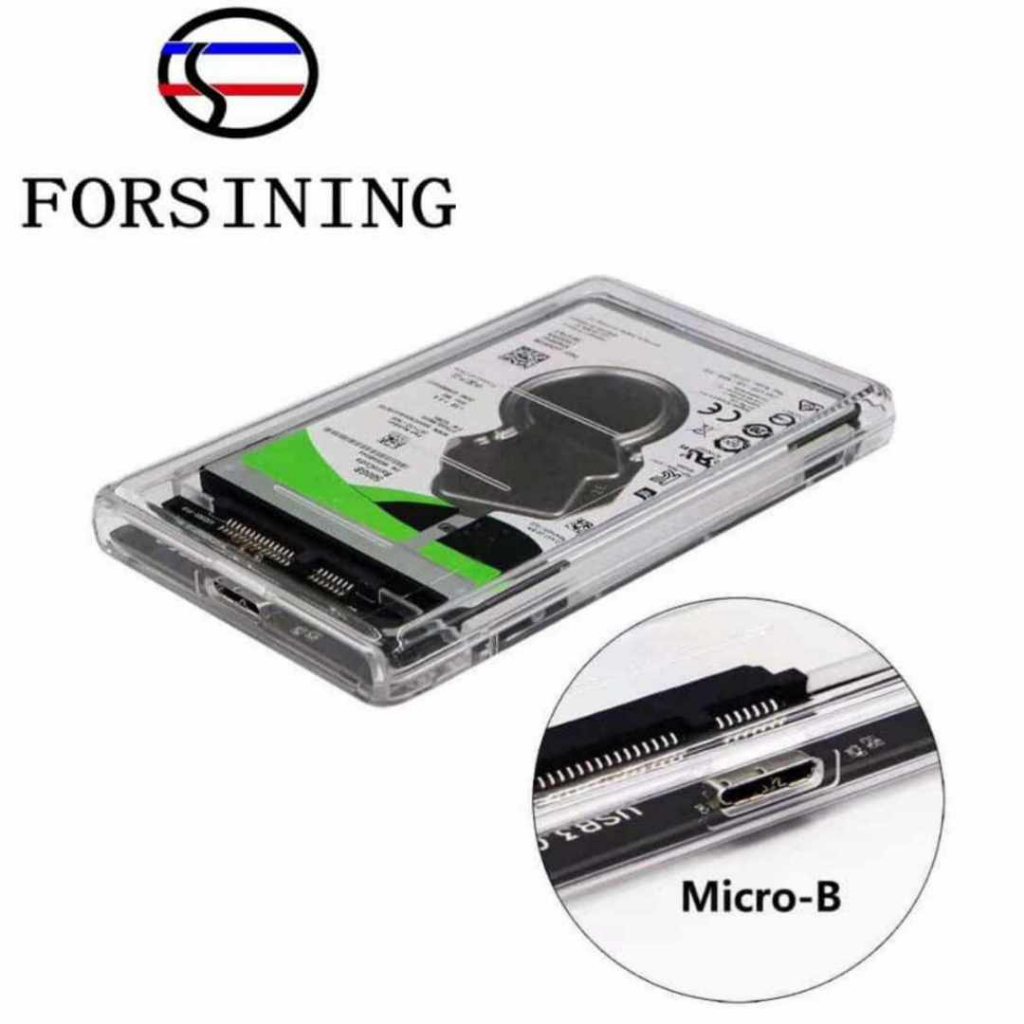 Senda 2.5" Inch Transparent SATA To USB 3.0 Hard Drive Enclosure HDD ...