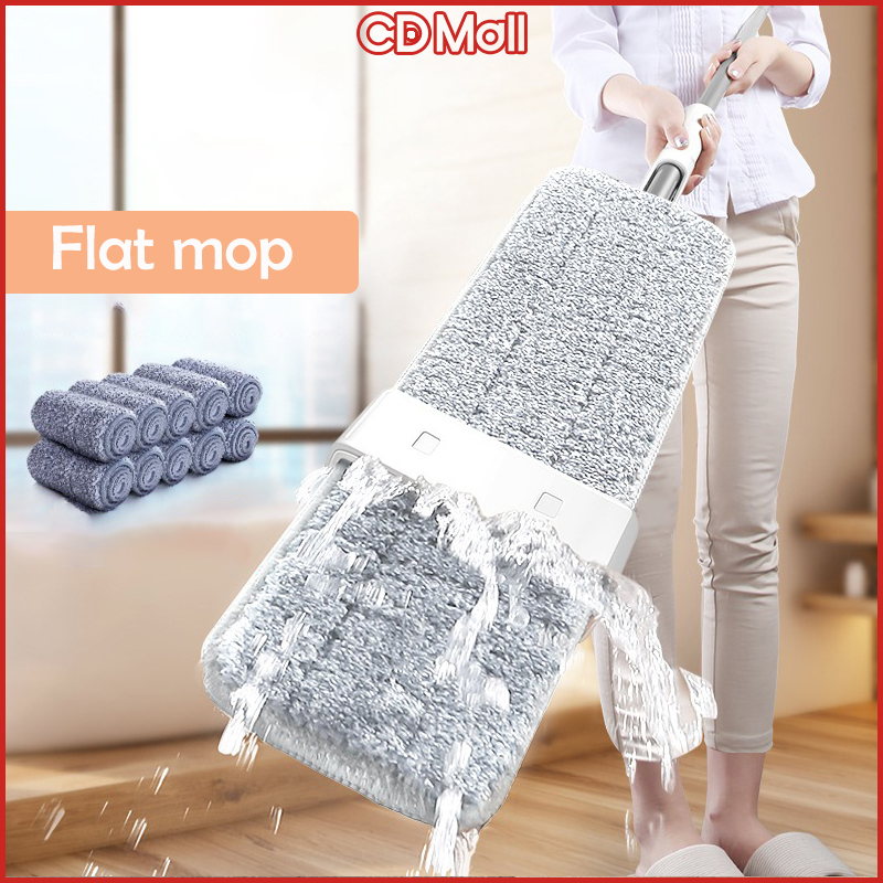 CD Flat Mop For Floor Self-cleaning Mop with Squeezer and Bucket Map ...