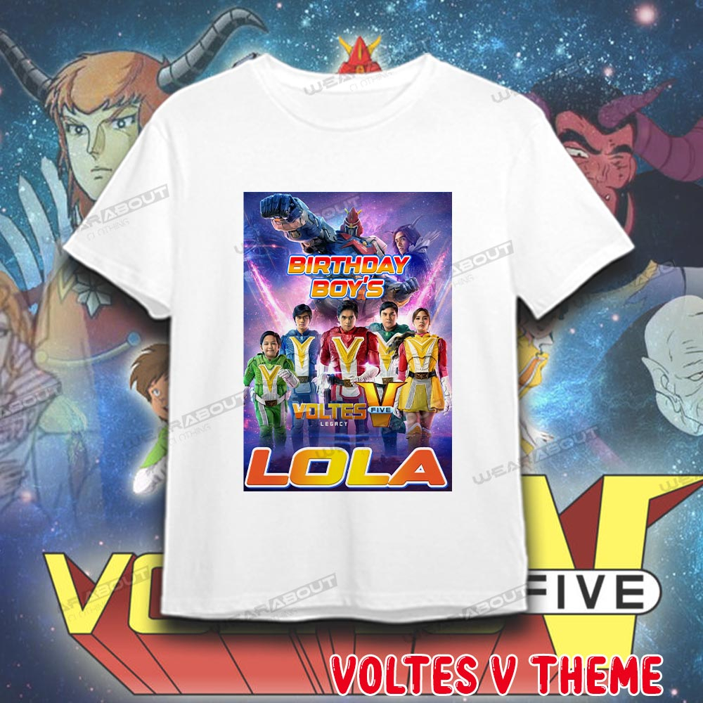 Voltes V Birthday Shirt design Lolo / Lola / Tito / Tita | Shopee ...