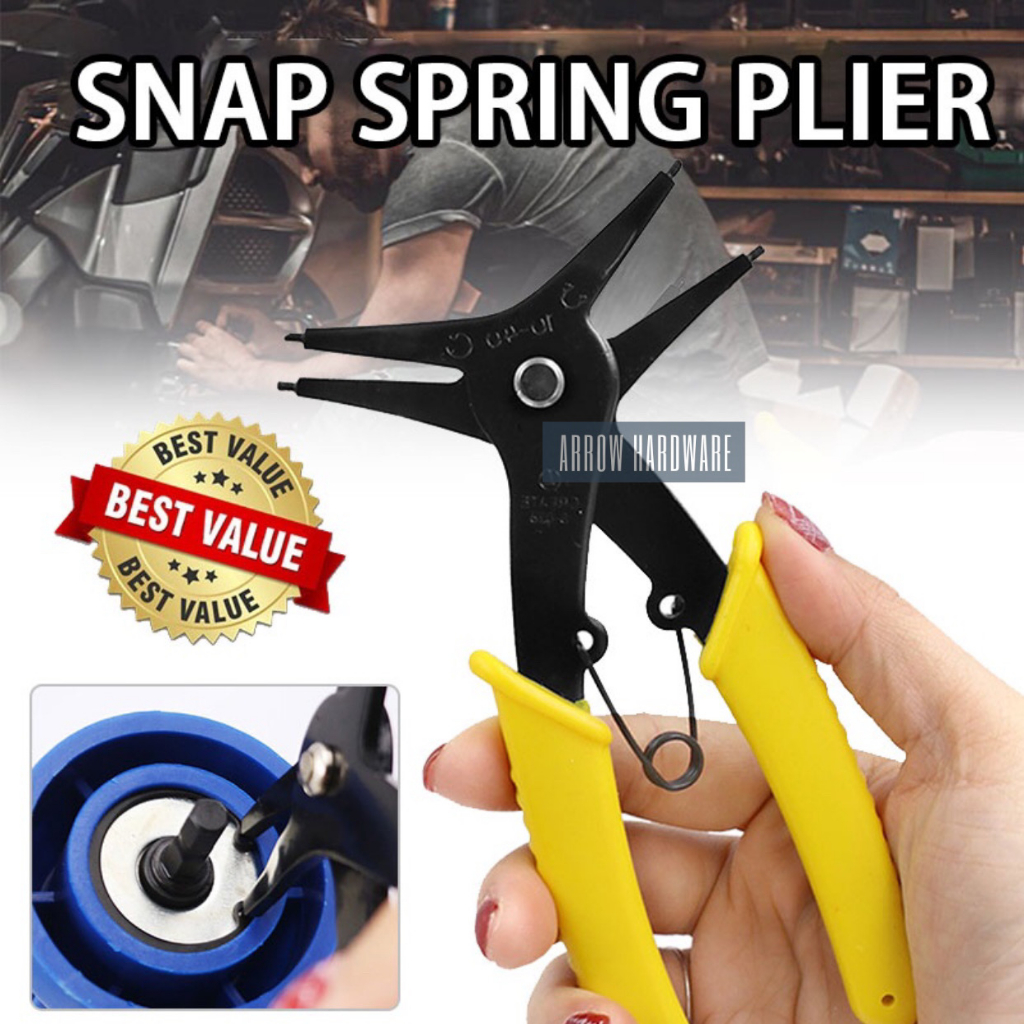 Portable Circlip Pliers Multifunction 2-in-1 DIY Snap Spring Ring ...