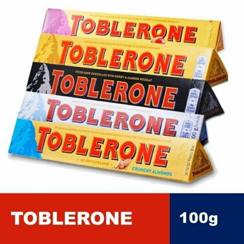 TOBLERONE Milk/White/Dark Chocolate 100g | Shopee Philippines