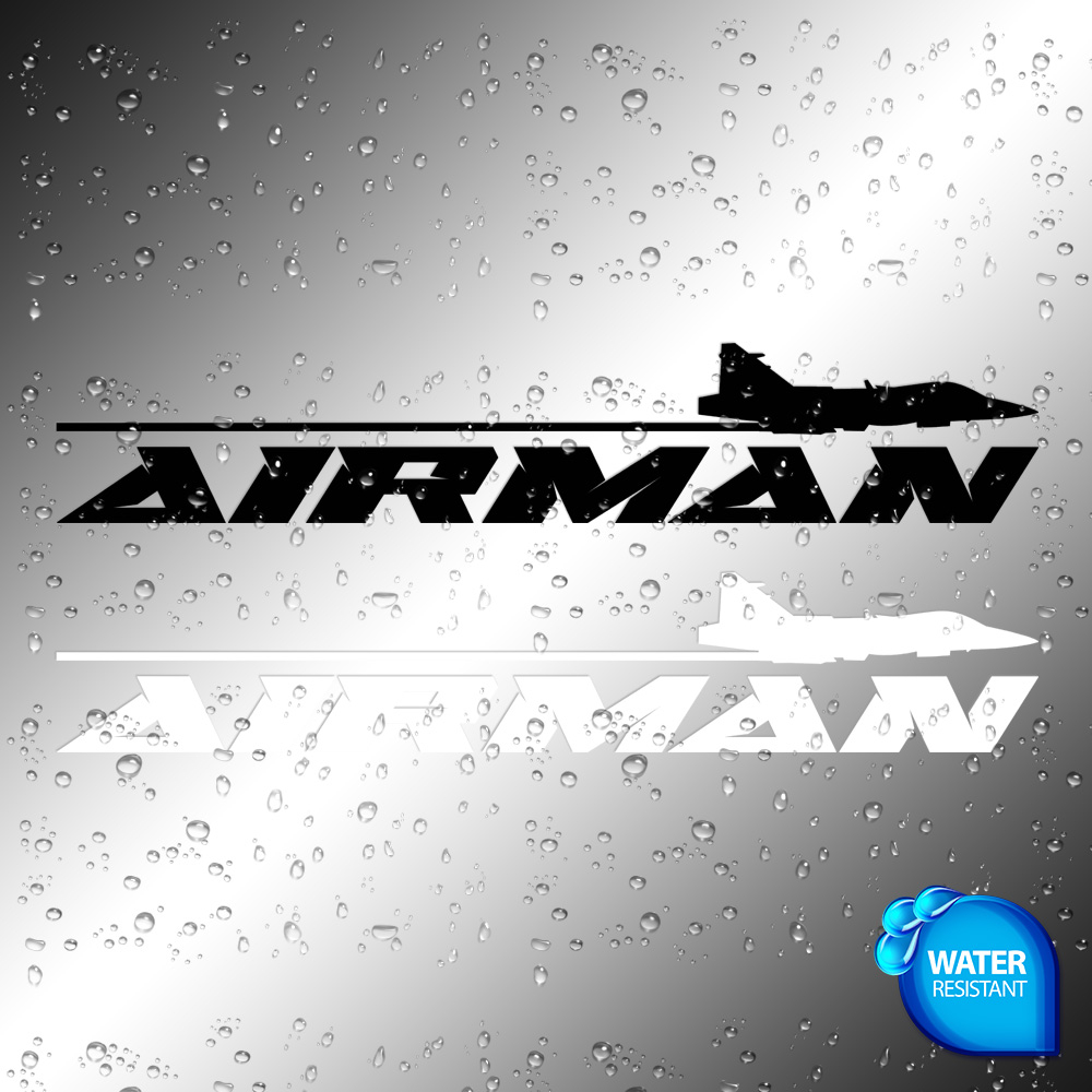 Sticker | (1X) Airforce Airman Pilot Gripen | Weather Proof die-cut ...