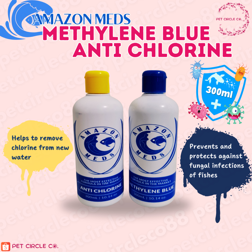 Amazon Meds Methylene Blue | Anti-Chlorine 300ml | Shopee Philippines