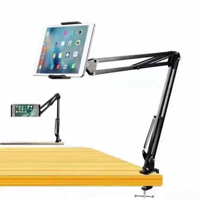 Tablet / phone Aluminum Adjustable Lazy Long Arm 360° Rotating Holder ...