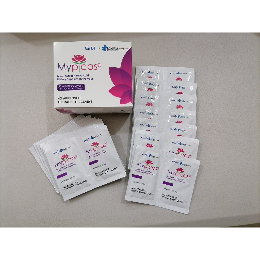 Mypicos Myo-Inositol Folic Acid Supplement Powder 30 sachet PCOS Period ...