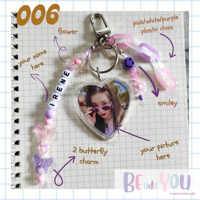 Personalized Photo keychains with name - Kpop binded Acrylic Frame ...