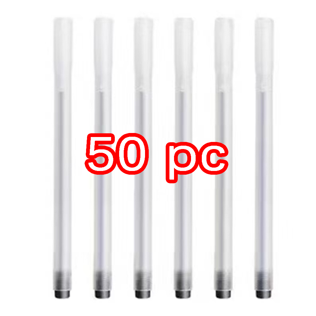 50pcs MUJI Gel Pen Ballpen Neutral Pen Black Frosted Full Needle Tube 0 ...