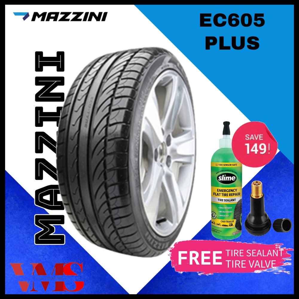 195/50R15 MAZZINI ECO605 PLUS TUBELESS TIRE FOR CARS WITH FREE TIRE ...