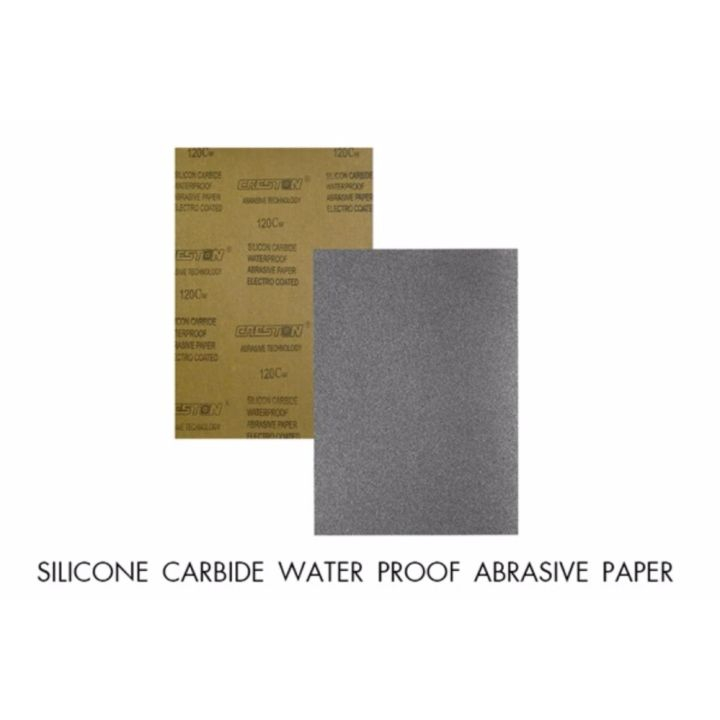 CRESTON Silicon carbide waterproof abrasive paper 9inch electro coated ...
