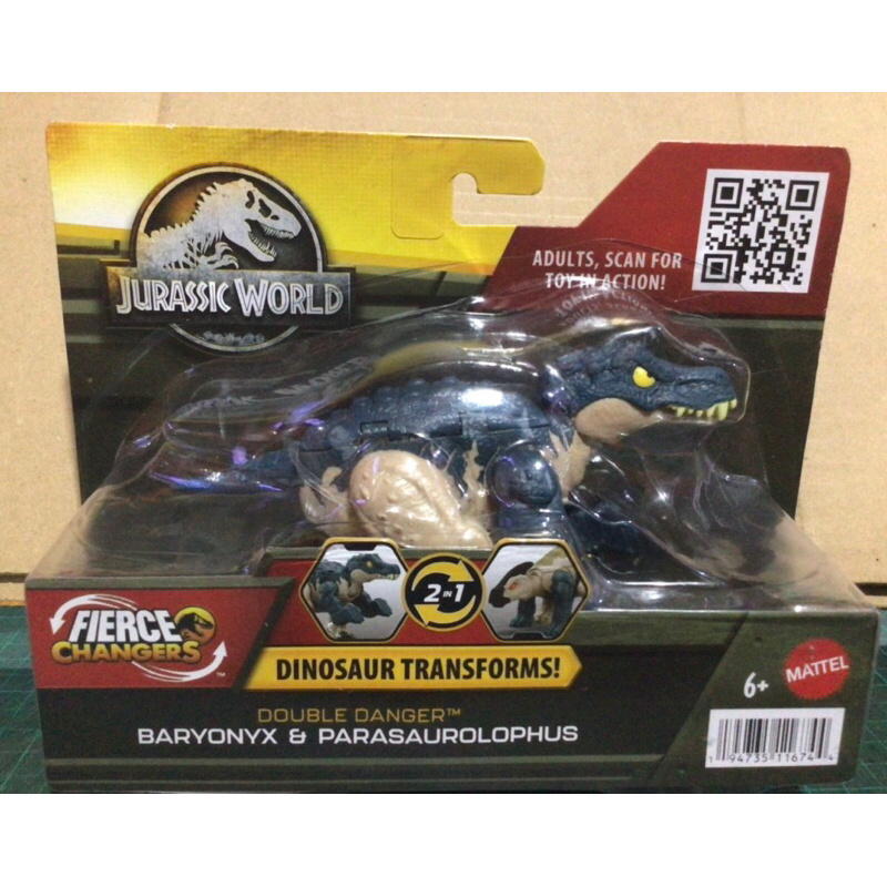 Mattel Jurassic World Hunter Transforming Dinosaur Double Danger Pack Action Figure HLP05/HLP09 ...
