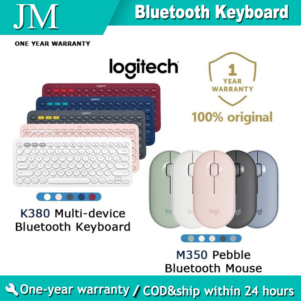 【1-Year Warranty】Logitech K380 Multi-Device Bluetooth Wireless Keyboard ...