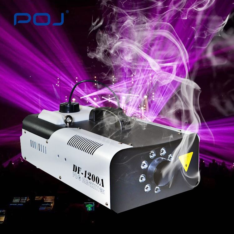 1200W 9*3W LED fog machine DMX +wireless remote controller smoke ...