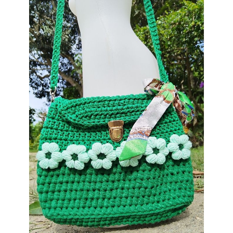 Crochet Shoulder Bag (makapal, matigas) | Shopee Philippines