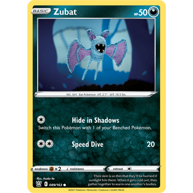 Zubat , Golbat & Crobat Pokemon Cards TCG (1st Gen Pokemon) | Shopee ...