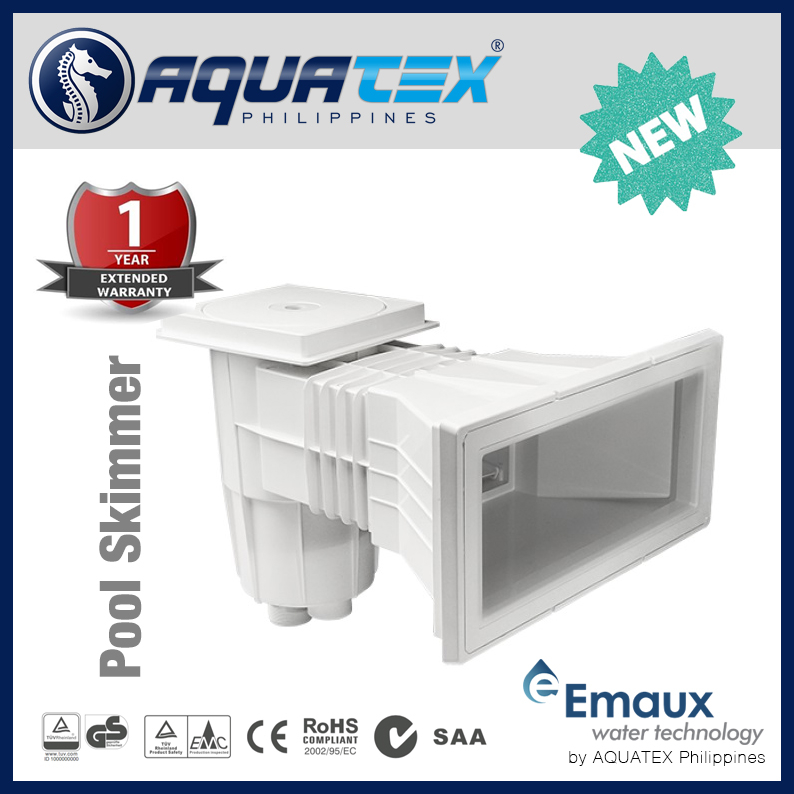 EMAUX Deluxe Pool Wall Skimmer Wide Mouth 15 Liter - EM0140 | Shopee ...
