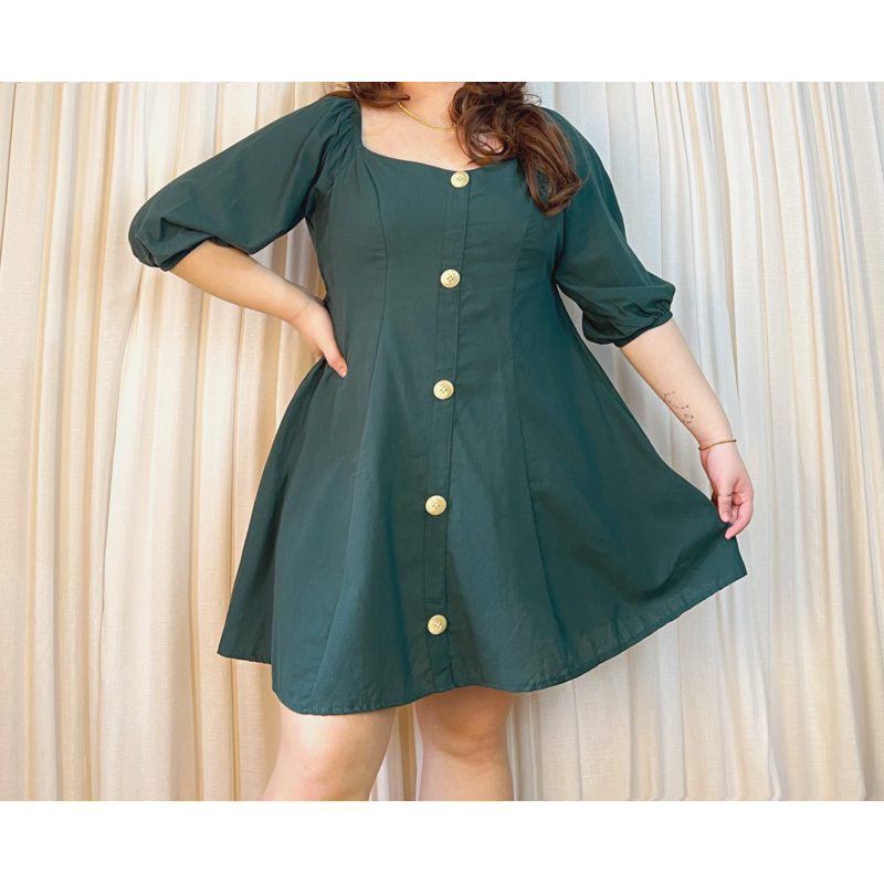 LUCIA PUFFSLEEVES PLUSSIZE DRESS | Shopee Philippines