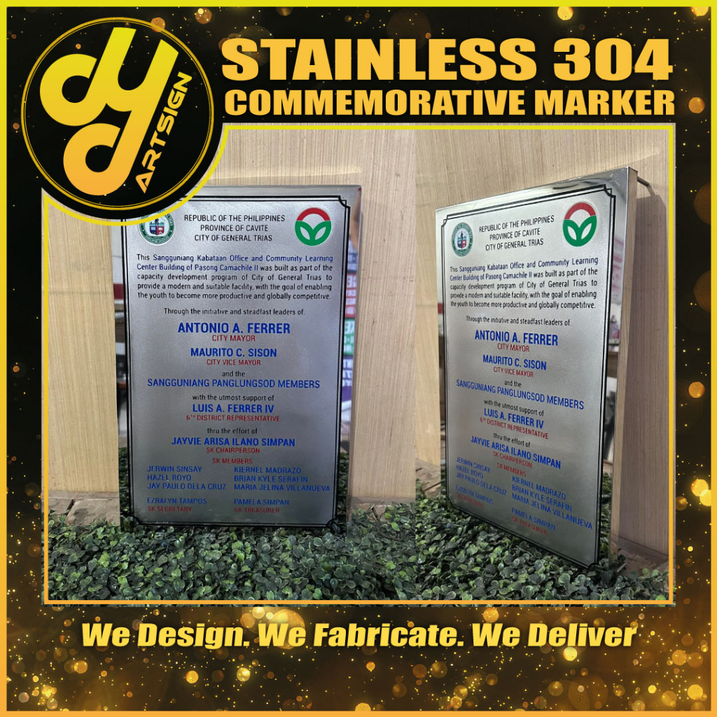 DYD ℠ • 12 inches x 18 inches - Stainless Marker Official Marker ...