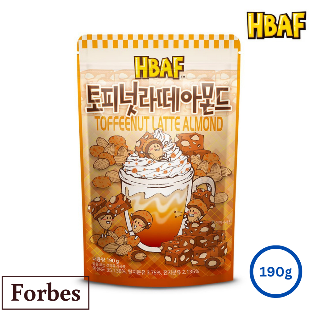 Korea HBAF Flavored Almond Snacks Honey Tteokbokki Cookies & Cream Injeolmi Carrot Cake Tom's ...