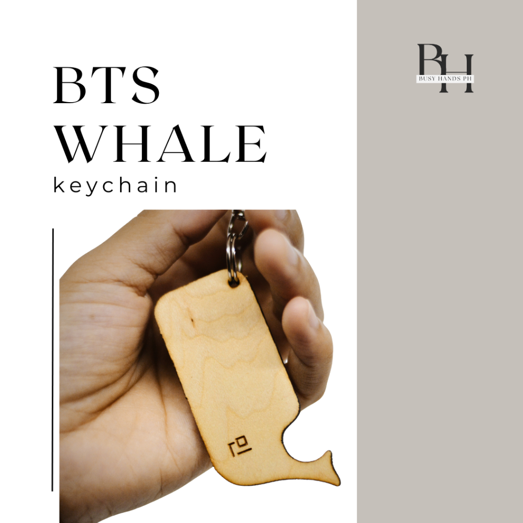 BTS Suga | Min Yoongi | Mini Whale Wooden Keychain | Shopee Philippines