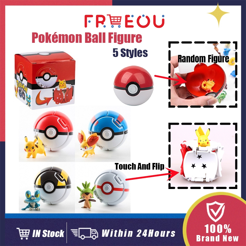 2.75 Inches Pokeball Toy ABS Anime Pokemon PokeBall Toys Pokemom Ball ...