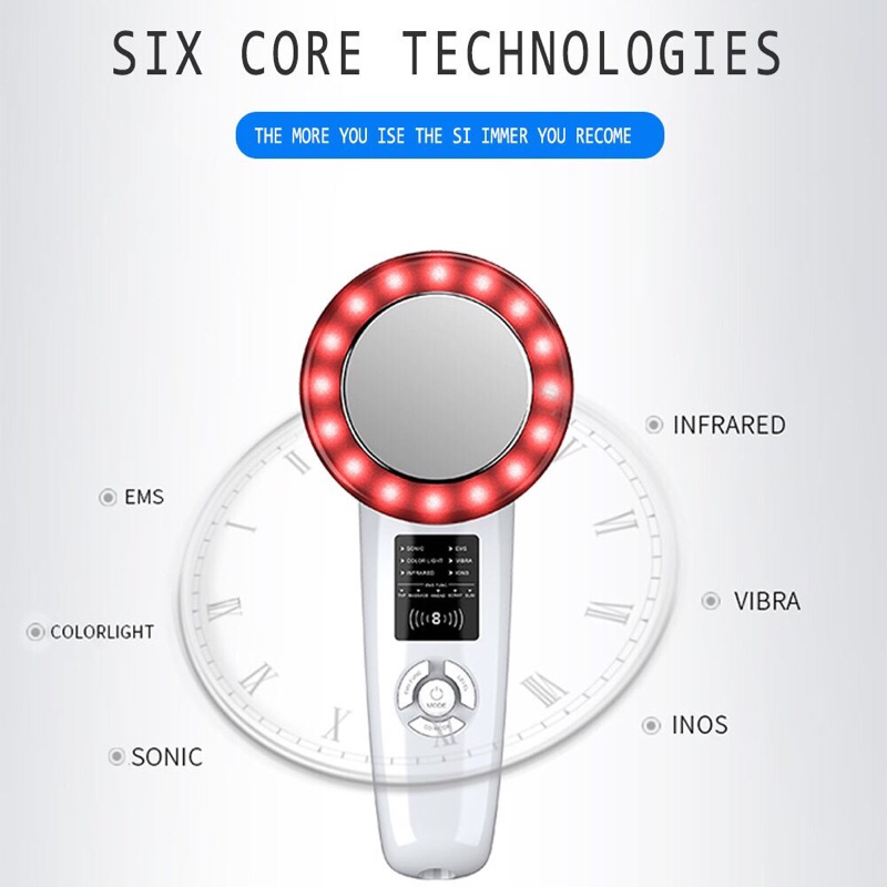 6 in 1 Face RF and Body Slimming Machine Ultrasonic Infrared Lipo ...