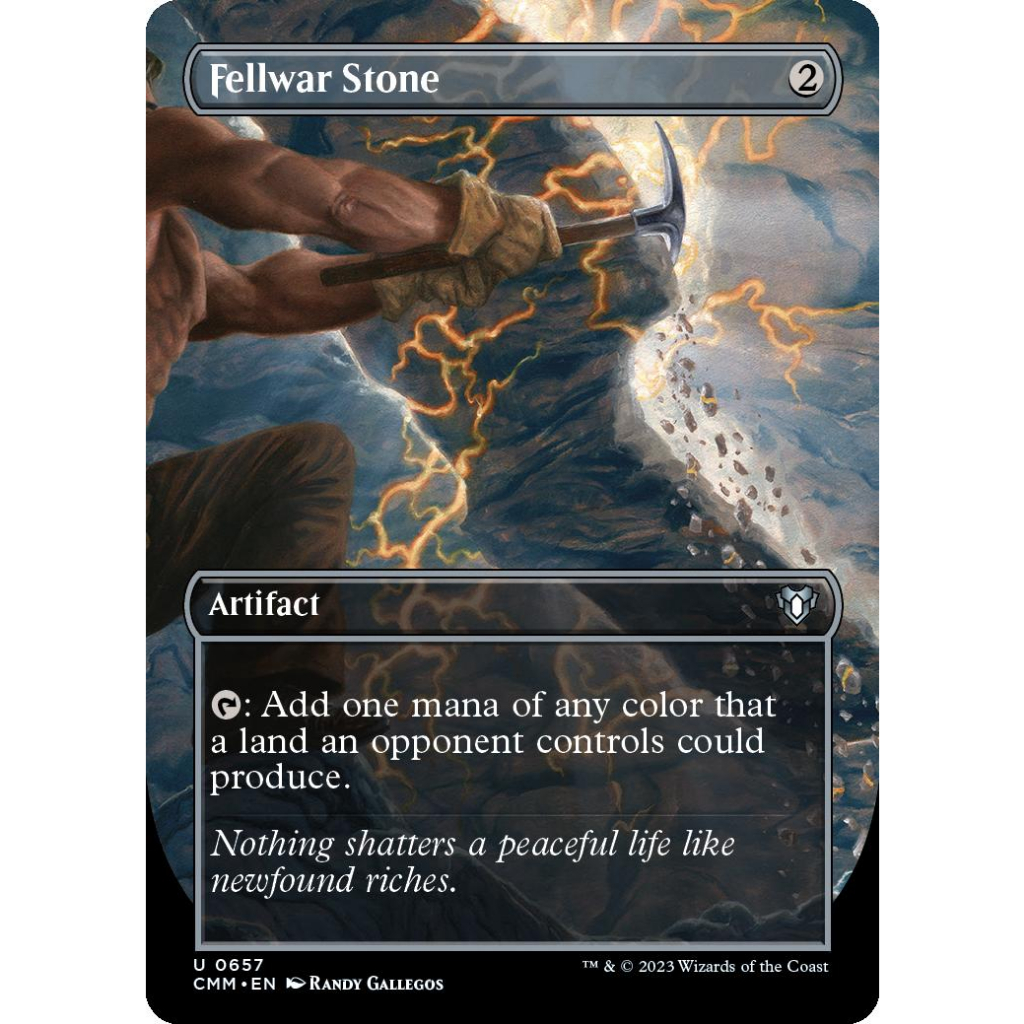Fellwar Stone Borderless Uncommon Commander Masters Magic the Gathering ...
