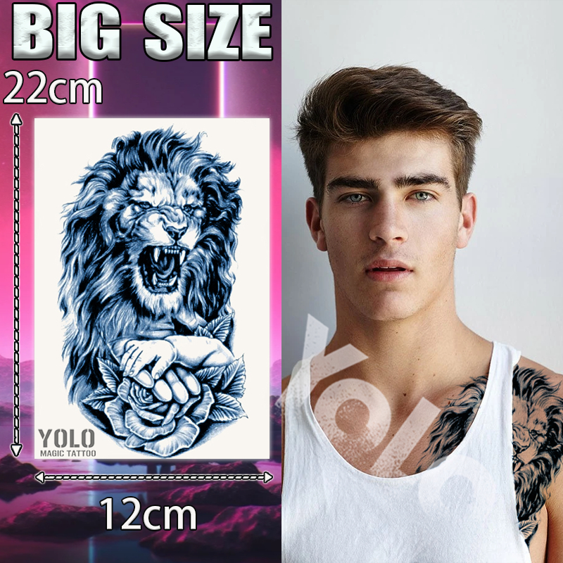 YOLO GZXQB-020 Magic Tattoo Lasts To 2 Weeks Chest stickers Waterproof ...