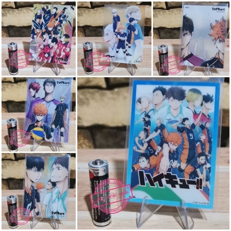 Assorted Haikyuu Clear Trading Cards | Shopee Philippines