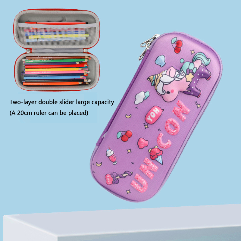 3D Kids Pencil Case Cute Cartoon Design School Supplies Pencil Cases ...